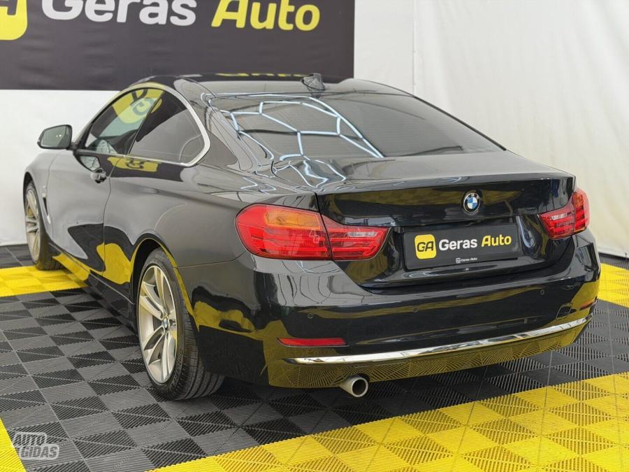 Black BMW 420 2014 in Avizieniai, with an engine capacity of 2.00 L and mileage of 248 thousand km for 11200 €, photo 6 on AUTOMOTO.COM.LV