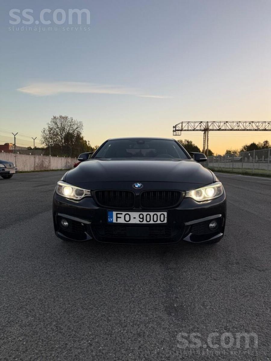 Black BMW 420 2014 in Riga, with an engine capacity of 2.00 L and mileage of 258 thousand km for 11999 €, photo 1 on AUTOMOTO.COM.LV