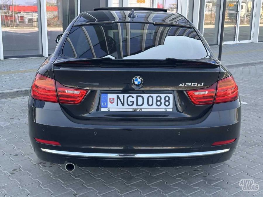 Black BMW 420 2015 in Vilnius, with an engine capacity of 2.00 L and mileage of 310 thousand km for 12000 €, photo 6 on AUTOMOTO.COM.LV