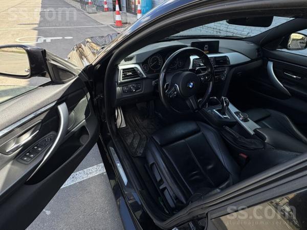 Black BMW 420 2015 in Riga, with an engine capacity of 2.00 L and mileage of 195 thousand km for 13800 €, photo 10 on AUTOMOTO.COM.LV