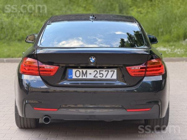 Black BMW 420 2015 in Valmiera, with an engine capacity of 2.00 L and mileage of 0 thousand km for 14890 €, photo 10 on AUTOMOTO.COM.LV