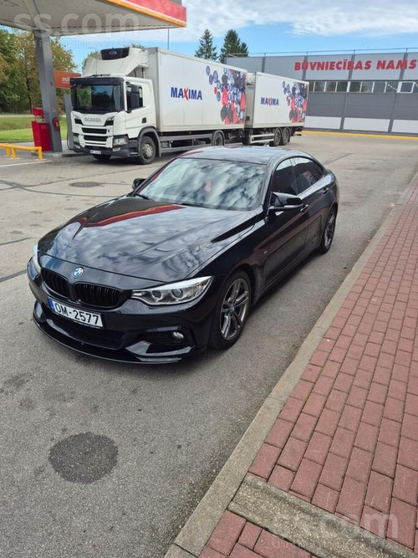Black BMW 420 2015 in Talsi, with an engine capacity of 2.00 L and mileage of 307 thousand km for 15000 €, photo 1 on AUTOMOTO.COM.LV