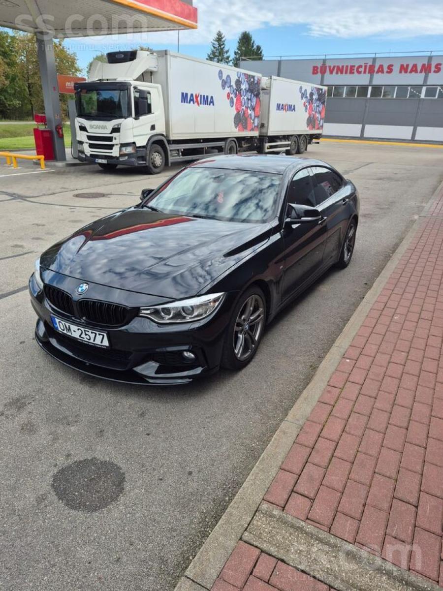 Black BMW 420 2015 in Talsi, with an engine capacity of 2.00 L and mileage of 307 thousand km for 15000 €, photo 1 on AUTOMOTO.COM.LV