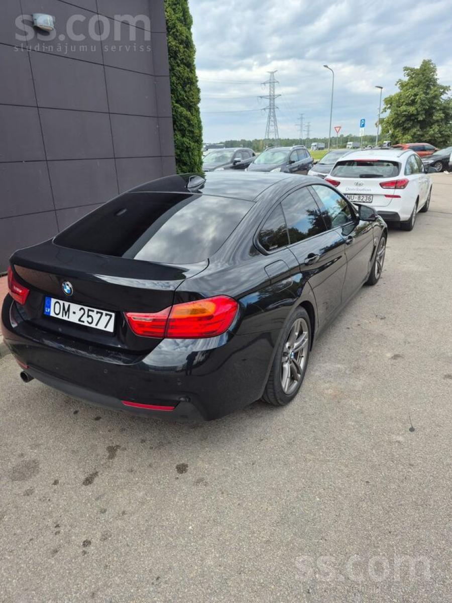 Black BMW 420 2015 in Talsi, with an engine capacity of 2.00 L and mileage of 307 thousand km for 15000 €, photo 4 on AUTOMOTO.COM.LV