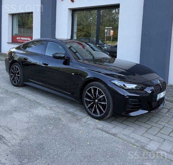 Black BMW 420 2022 in Riga, with an engine capacity of 2.00 L and mileage of 62 thousand km for 34900 €, photo 1 on AUTOMOTO.COM.LV