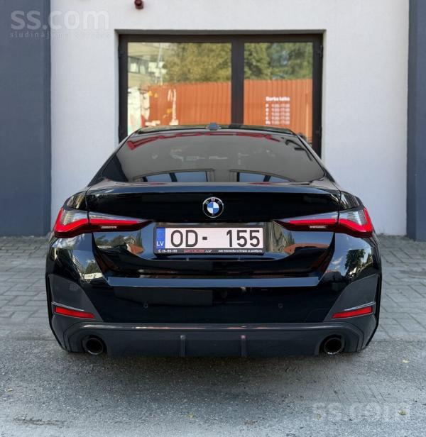 Black BMW 420 2022 in Riga, with an engine capacity of 2.00 L and mileage of 62 thousand km for 34900 €, photo 7 on AUTOMOTO.COM.LV