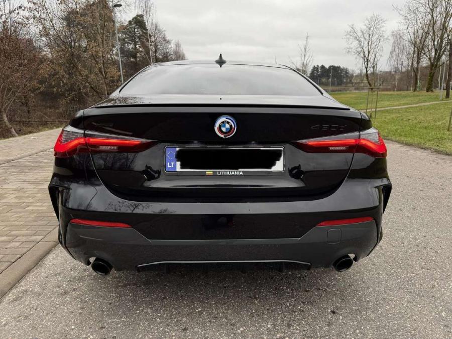 Black BMW 420 2022 in Vilnius, with an engine capacity of 2.00 L and mileage of 246 thousand km for 29450 €, photo 5 on AUTOMOTO.COM.LV