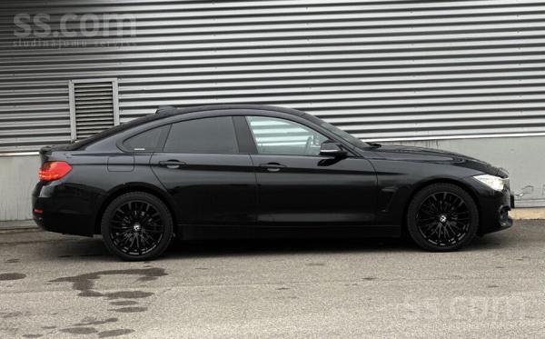 Black BMW 420 2015 in Riga, with an engine capacity of 2.00 L and mileage of 0 thousand km for 10600 €, photo 6 on AUTOMOTO.COM.LV