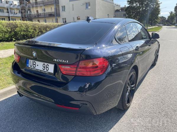 Black BMW 420 2016 in Riga, with an engine capacity of 2.00 L and mileage of 180 thousand km for 13900 €, photo 8 on AUTOMOTO.COM.LV