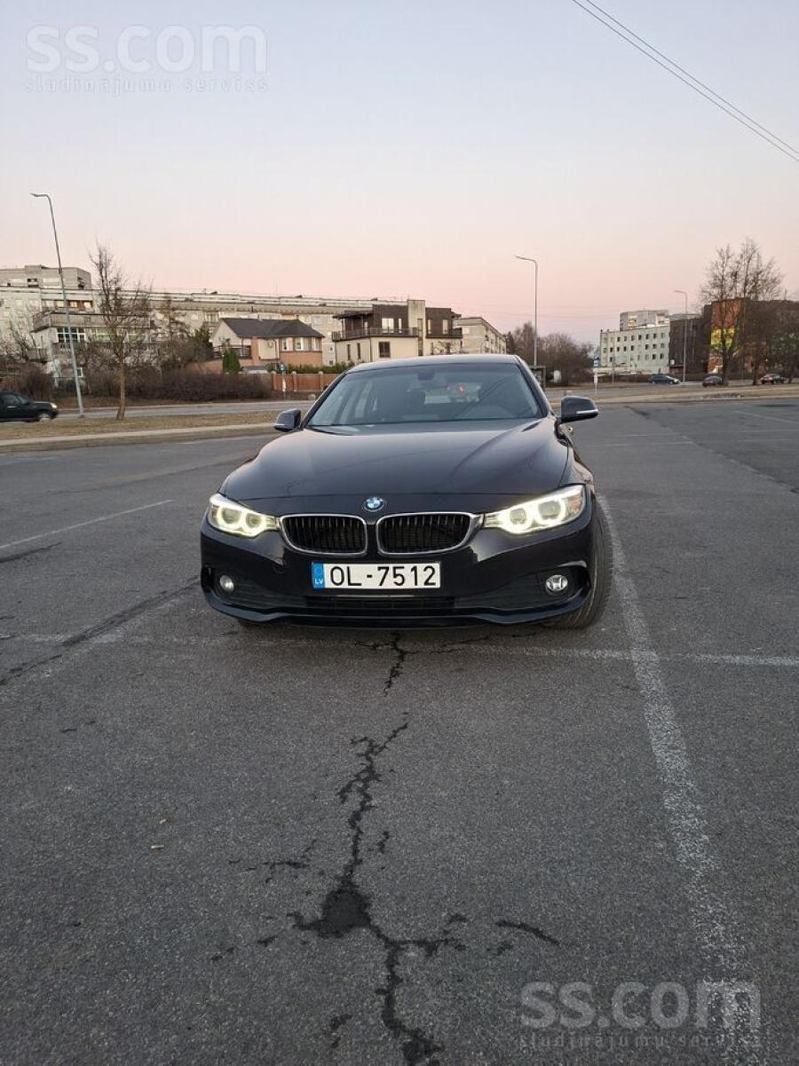 Black BMW 420 2017 in Riga, with an engine capacity of 2.00 L and mileage of 233 thousand km for 14300 €, photo 1 on AUTOMOTO.COM.LV