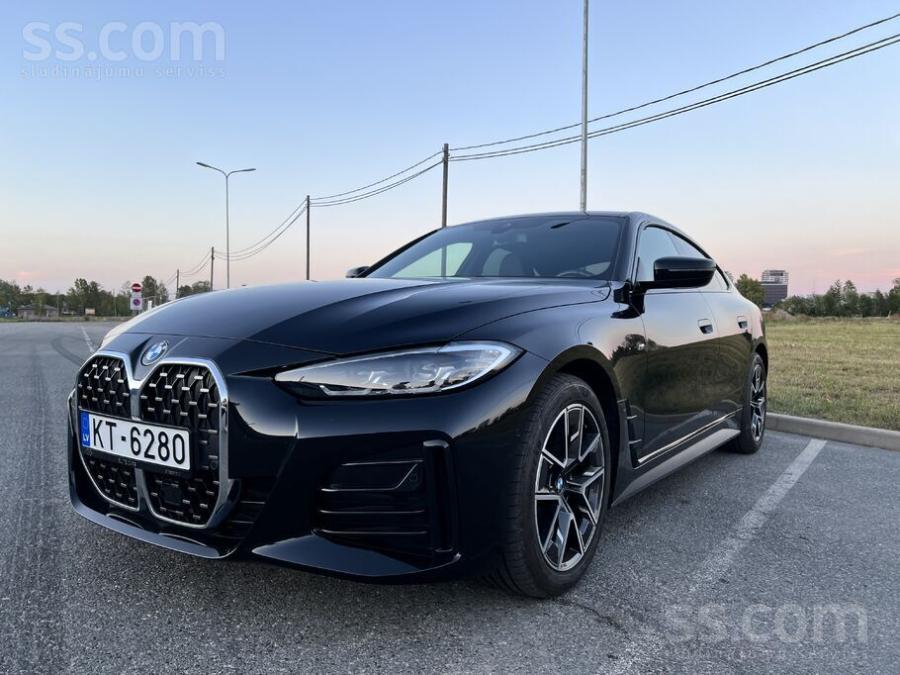 Black BMW 420 2023 in Riga, with an engine capacity of 2.00 L and mileage of 42 thousand km for 39950 €, photo 4 on AUTOMOTO.COM.LV
