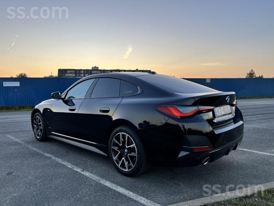 Black BMW 420 2023 in Riga, with an engine capacity of 2.00 L and mileage of 42 thousand km for 39950 €, photo 6 on AUTOMOTO.COM.LV