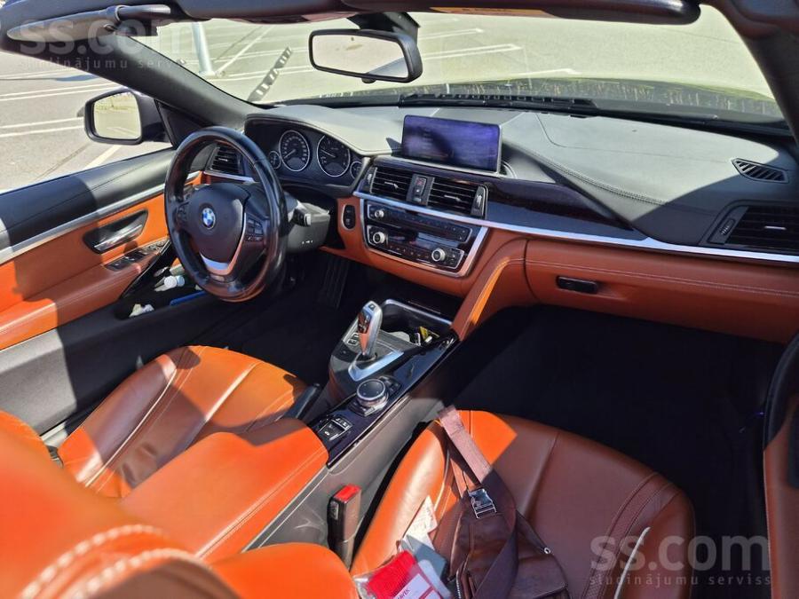Blue BMW 420 2015 in Riga, with an engine capacity of 2.00 L and mileage of 156 thousand km for 17900 €, photo 7 on AUTOMOTO.COM.LV