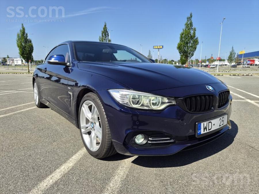 Blue BMW 420 2015 in Riga, with an engine capacity of 2.00 L and mileage of 156 thousand km for 17900 €, photo 12 on AUTOMOTO.COM.LV