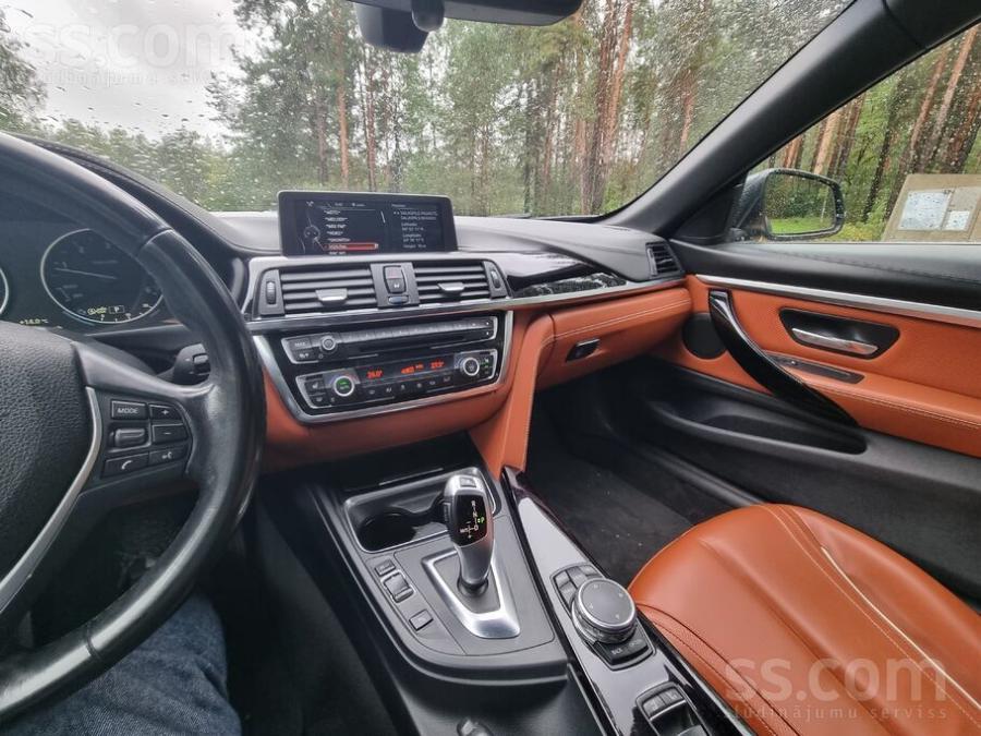 Blue BMW 420 2015 in Riga, with an engine capacity of 2.00 L and mileage of 156 thousand km for 17950 €, photo 13 on AUTOMOTO.COM.LV