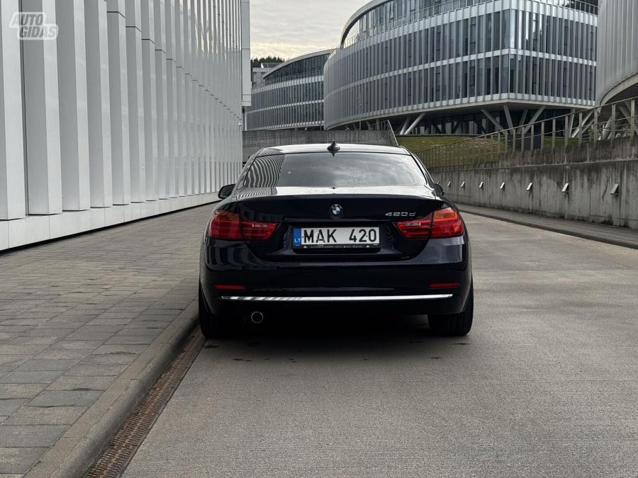 Blue BMW 420 2013 in Vilnius, with an engine capacity of 2.00 L and mileage of 34 thousand km for 11500 €, photo 5 on AUTOMOTO.COM.LV