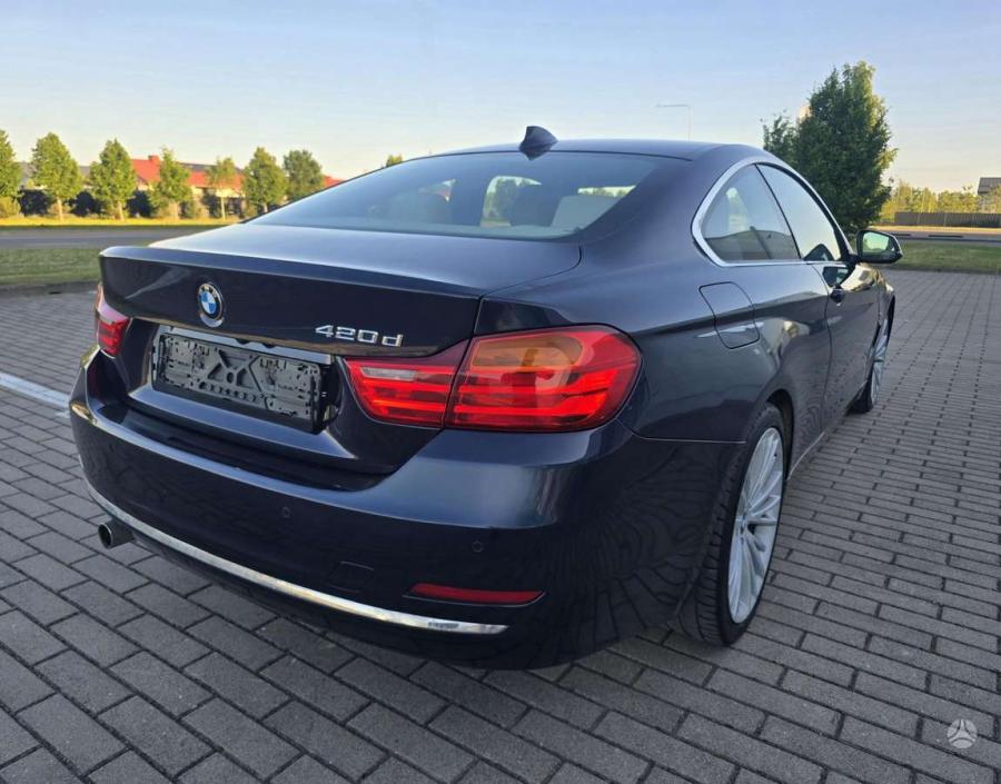 Zils BMW 420 2013 Panevēža, ar dzinēja tilpumu 2.00 L un nobraukumu 272 tūkst. km par 8299 €, foto 7 vietnē AUTOMOTO.COM.LV