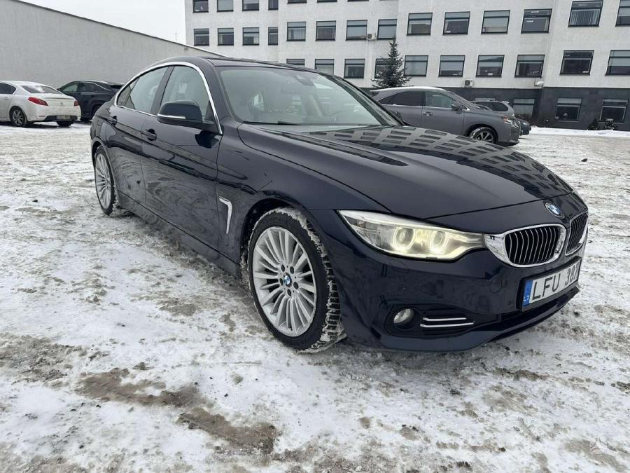 Blue BMW 420 2016 in Vilnius, with an engine capacity of 2.00 L and mileage of 272 thousand km for 13000 €, photo 3 on AUTOMOTO.COM.LV