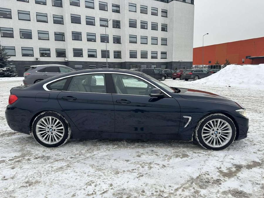 Blue BMW 420 2016 in Vilnius, with an engine capacity of 2.00 L and mileage of 272 thousand km for 13000 €, photo 4 on AUTOMOTO.COM.LV