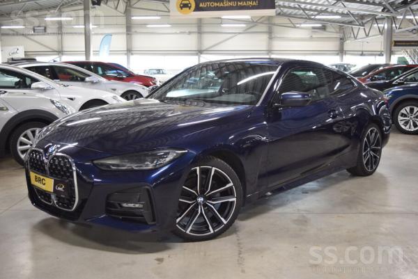 Blue BMW 420 2020 in Riga, with an engine capacity of 2.00 L and mileage of 91 thousand km for 37800 €, photo 1 on AUTOMOTO.COM.LV