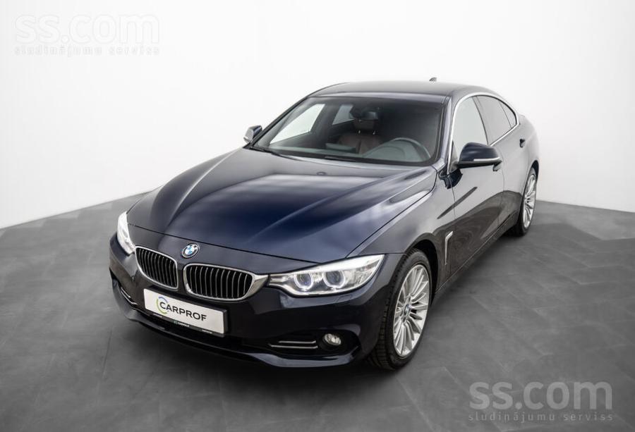 Blue BMW 420 2015 in Riga, with an engine capacity of 2.00 L and mileage of 165 thousand km for 15999 €, photo 1 on AUTOMOTO.COM.LV
