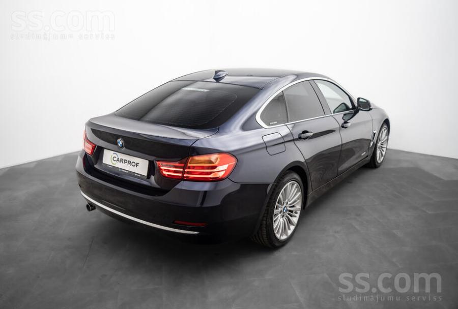 Blue BMW 420 2015 in Riga, with an engine capacity of 2.00 L and mileage of 165 thousand km for 15999 €, photo 5 on AUTOMOTO.COM.LV