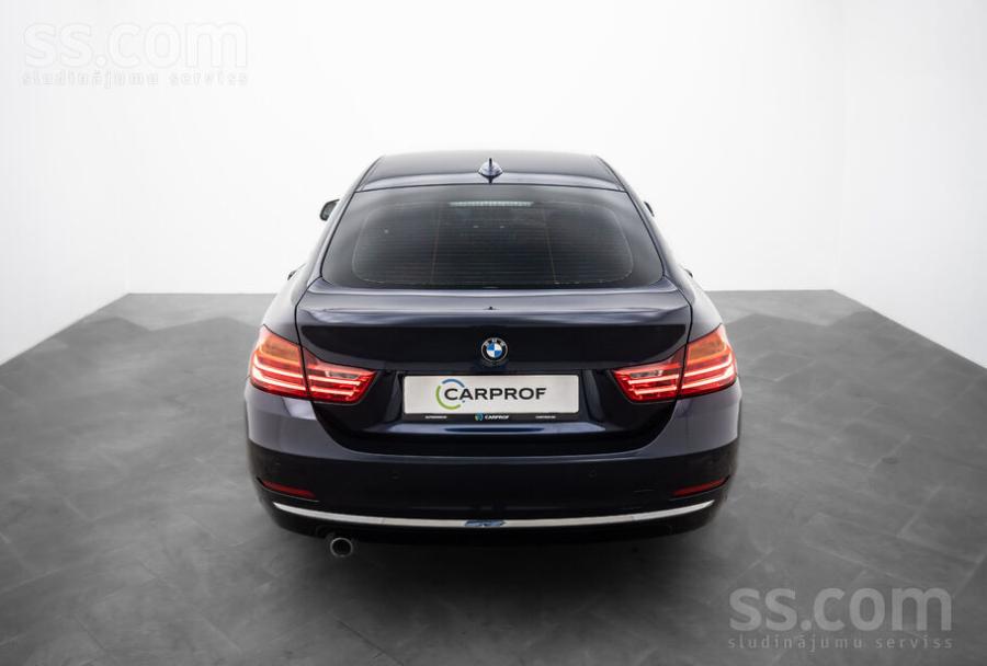 Blue BMW 420 2015 in Riga, with an engine capacity of 2.00 L and mileage of 165 thousand km for 15999 €, photo 6 on AUTOMOTO.COM.LV