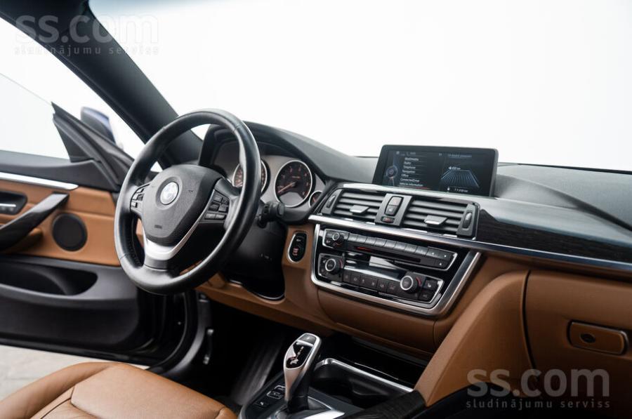 Blue BMW 420 2015 in Riga, with an engine capacity of 2.00 L and mileage of 165 thousand km for 15999 €, photo 12 on AUTOMOTO.COM.LV