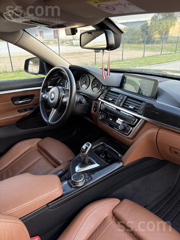 Blue BMW 420 2015 in Riga, with an engine capacity of 2.00 L and mileage of 187 thousand km for 17500 €, photo 10 on AUTOMOTO.COM.LV