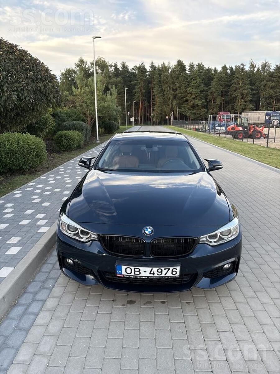 Blue BMW 420 2015 in Riga, with an engine capacity of 2.00 L and mileage of 188 thousand km for 16500 €, photo 1 on AUTOMOTO.COM.LV