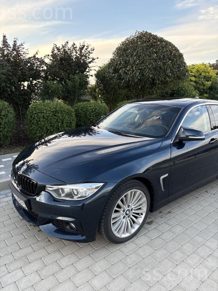 Blue BMW 420 2015 in Riga, with an engine capacity of 2.00 L and mileage of 188 thousand km for 16500 €, photo 3 on AUTOMOTO.COM.LV