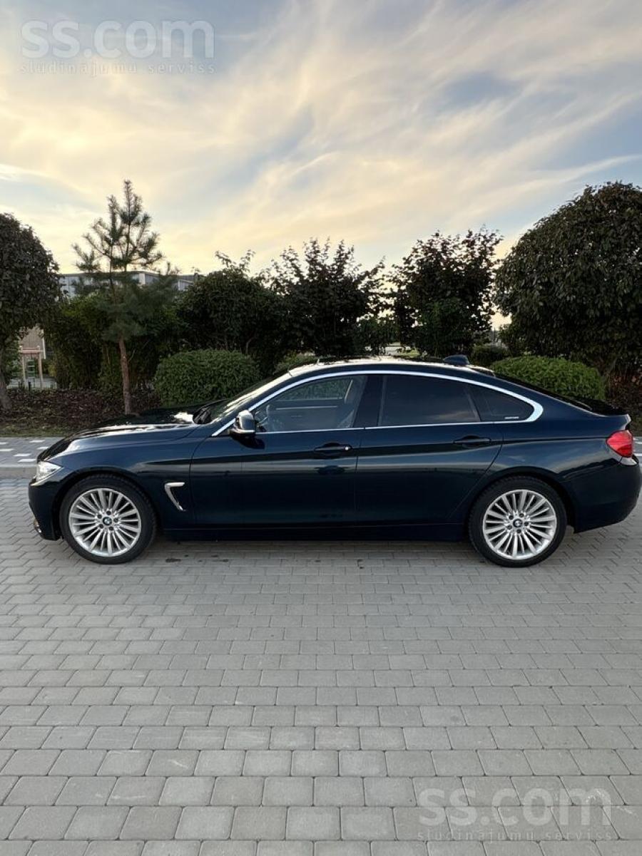 Blue BMW 420 2015 in Riga, with an engine capacity of 2.00 L and mileage of 188 thousand km for 16500 €, photo 4 on AUTOMOTO.COM.LV
