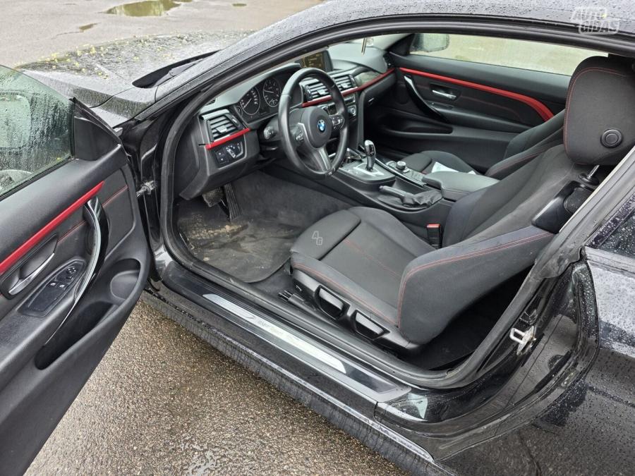 Black BMW 420 Gran Coupe 2014 in Panevezys, with an engine capacity of 2.00 L and mileage of 240 thousand km for 11200 €, photo 5 on AUTOMOTO.COM.LV