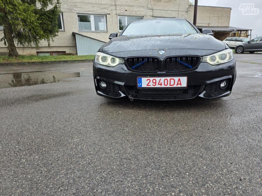 Black BMW 420 Gran Coupe 2014 in Panevezys, with an engine capacity of 2.00 L and mileage of 240 thousand km for 11200 €, photo 8 on AUTOMOTO.COM.LV