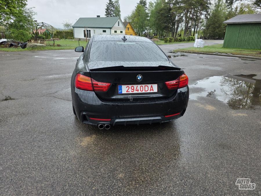Black BMW 420 Gran Coupe 2014 in Panevezys, with an engine capacity of 2.00 L and mileage of 240 thousand km for 11200 €, photo 9 on AUTOMOTO.COM.LV