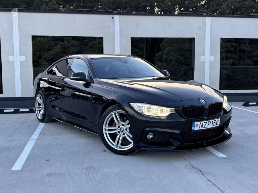 Melns BMW 420 Gran Coupe 2014 Viļņa, ar dzinēja tilpumu 2.00 L un nobraukumu 298 tūkst. km par 12699 €, foto 1 vietnē AUTOMOTO.COM.LV