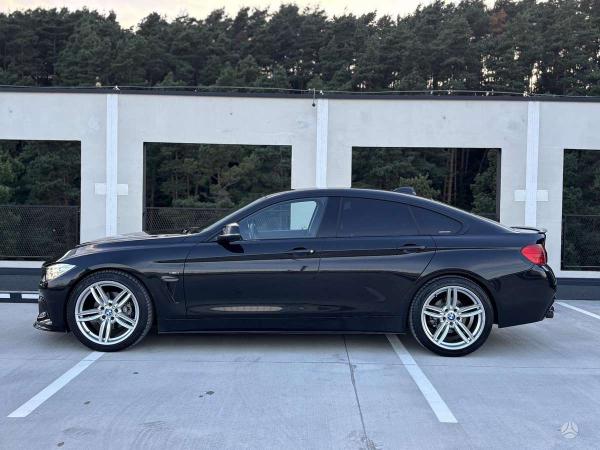 Black BMW 420 Gran Coupe 2014 in Vilnius, with an engine capacity of 2.00 L and mileage of 298 thousand km for 12699 €, photo 6 on AUTOMOTO.COM.LV