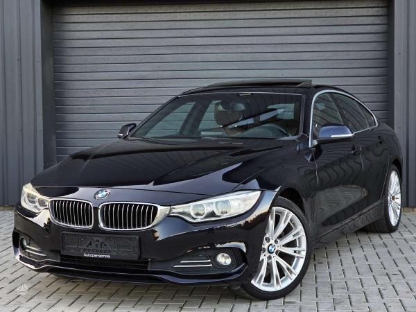 Black BMW 420 Gran Coupe 2015 in Kaunas, with an engine capacity of 2.00 L and mileage of 244 thousand km for 14250 €, photo 3 on AUTOMOTO.COM.LV