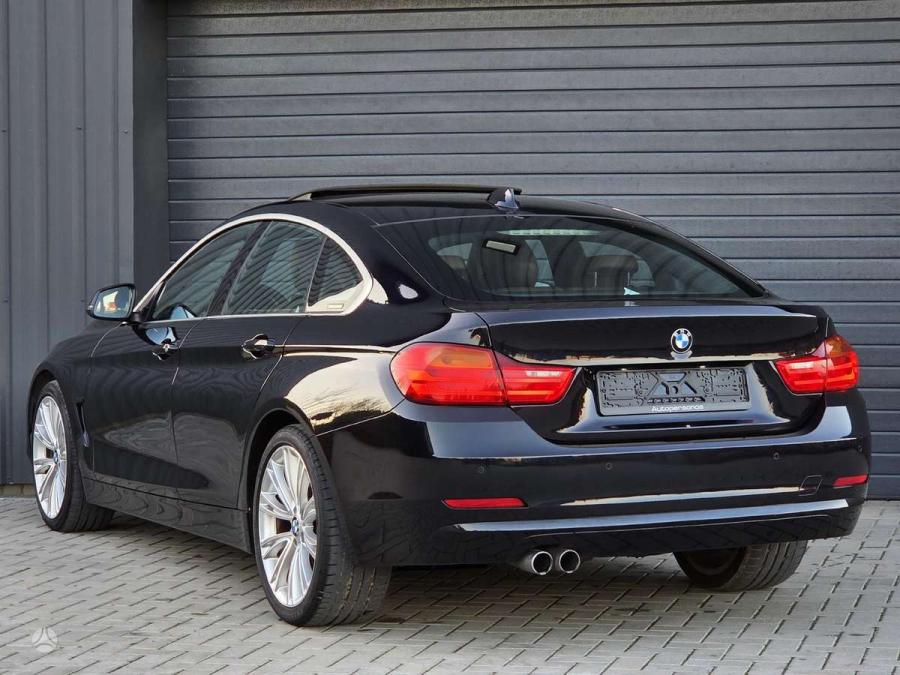 Melns BMW 420 Gran Coupe 2015 Kauņa, ar dzinēja tilpumu 2.00 L un nobraukumu 244 tūkst. km par 14250 €, foto 4 vietnē AUTOMOTO.COM.LV