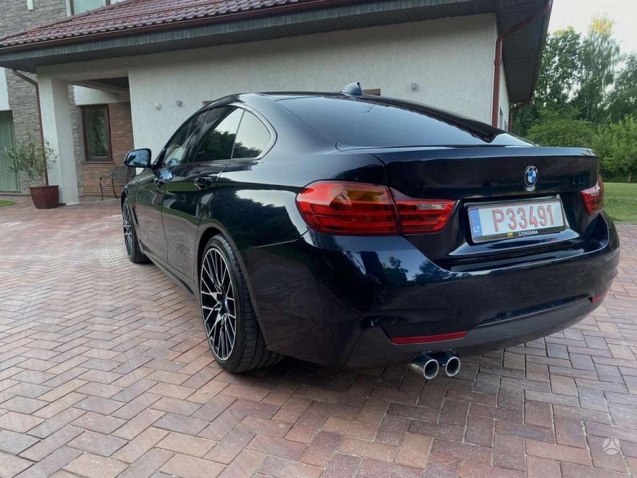 Melns BMW 420 Gran Coupe 2015 Šauļi, ar dzinēja tilpumu 2.00 L un nobraukumu 215 tūkst. km par 15300 €, foto 4 vietnē AUTOMOTO.COM.LV