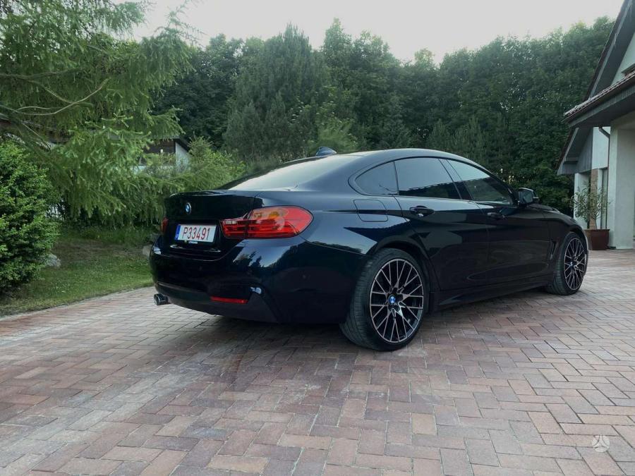 Melns BMW 420 Gran Coupe 2015 Šauļi, ar dzinēja tilpumu 2.00 L un nobraukumu 215 tūkst. km par 15300 €, foto 5 vietnē AUTOMOTO.COM.LV
