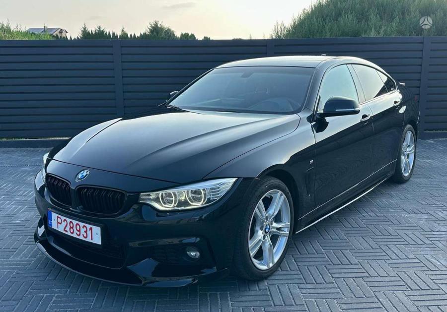 Melns BMW 420 Gran Coupe 2015 Kauņa, ar dzinēja tilpumu 2.00 L un nobraukumu 286 tūkst. km par 15600 €, foto 1 vietnē AUTOMOTO.COM.LV