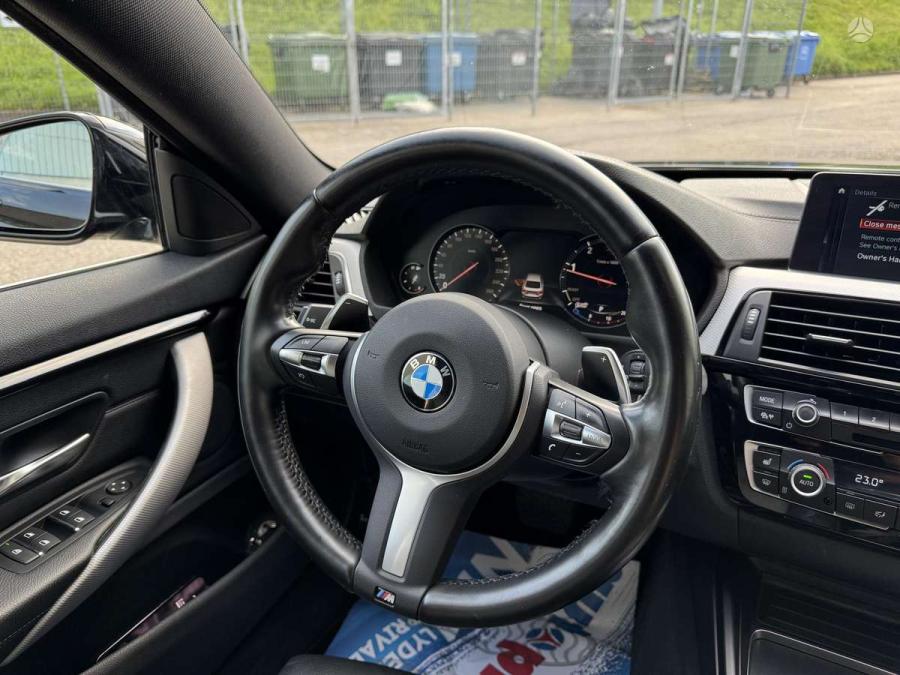 Black BMW 420 Gran Coupe 2018 in Alytus, with an engine capacity of 2.00 L and mileage of 282 thousand km for 13950 €, photo 13 on AUTOMOTO.COM.LV