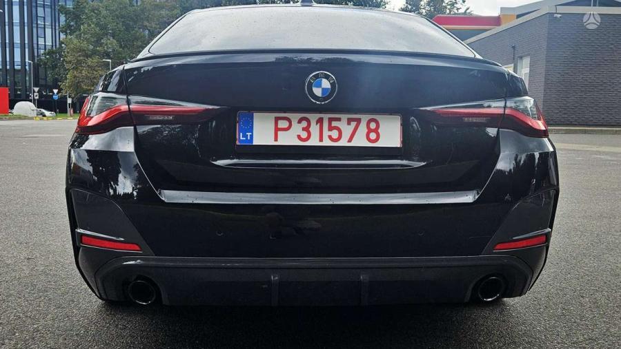 Black BMW 420 Gran Coupe 2022 in Vilnius, with an engine capacity of 2.00 L and mileage of 33 thousand km for 34000 €, photo 6 on AUTOMOTO.COM.LV