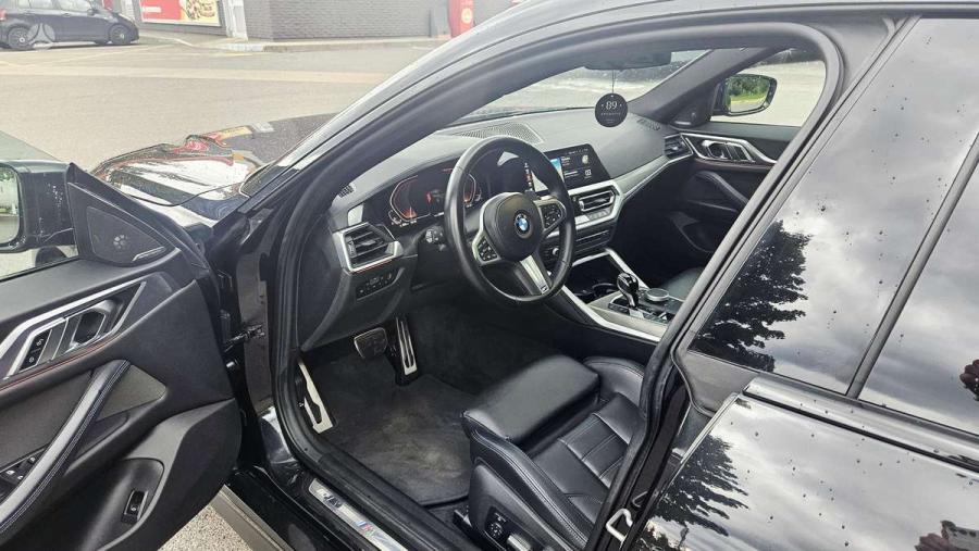 Black BMW 420 Gran Coupe 2022 in Vilnius, with an engine capacity of 2.00 L and mileage of 33 thousand km for 34000 €, photo 12 on AUTOMOTO.COM.LV