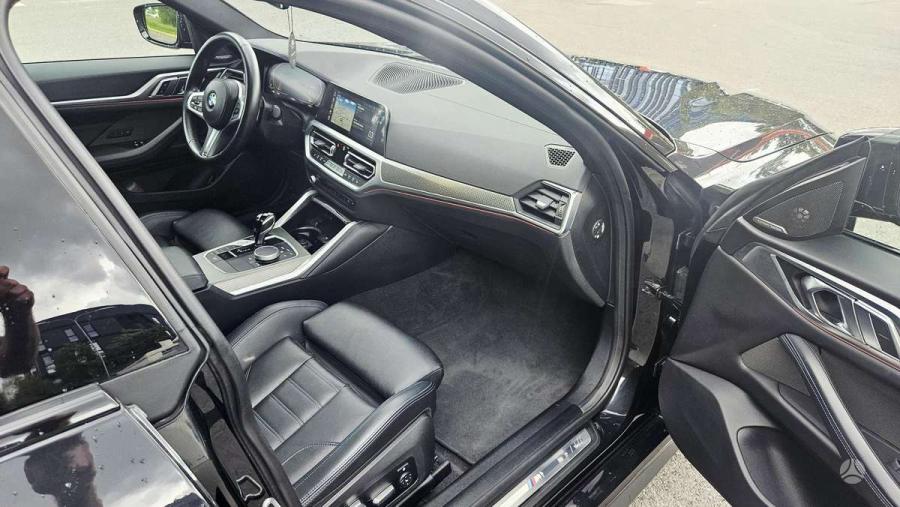 Black BMW 420 Gran Coupe 2022 in Vilnius, with an engine capacity of 2.00 L and mileage of 33 thousand km for 34000 €, photo 14 on AUTOMOTO.COM.LV