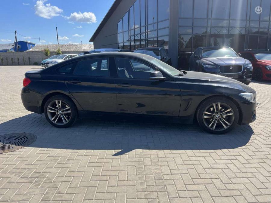 Melns BMW 420 Gran Coupe 2016 Tauragė, ar dzinēja tilpumu 2.00 L un nobraukumu 194 tūkst. km par 6700 €, foto 1 vietnē AUTOMOTO.COM.LV