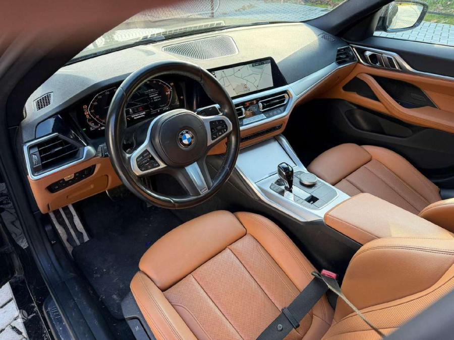 Black BMW 420 Gran Coupe 2022 in Panevezys, with an engine capacity of 2.00 L and mileage of 58 thousand km for 28000 €, photo 7 on AUTOMOTO.COM.LV
