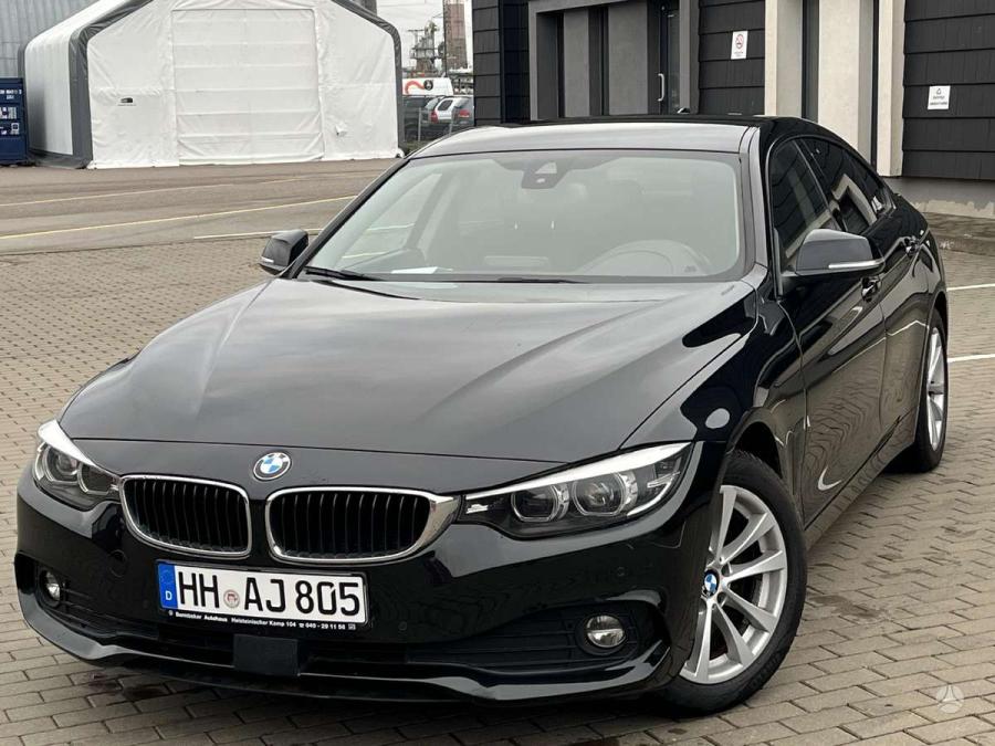 Melns BMW 420 Gran Coupe 2018 Kauņa, ar dzinēja tilpumu 2.00 L un nobraukumu 215 tūkst. km par 13250 €, foto 1 vietnē AUTOMOTO.COM.LV
