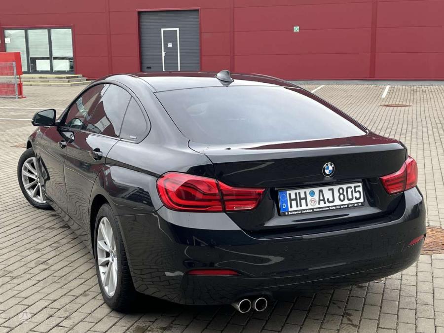 Melns BMW 420 Gran Coupe 2018 Kauņa, ar dzinēja tilpumu 2.00 L un nobraukumu 215 tūkst. km par 13250 €, foto 4 vietnē AUTOMOTO.COM.LV